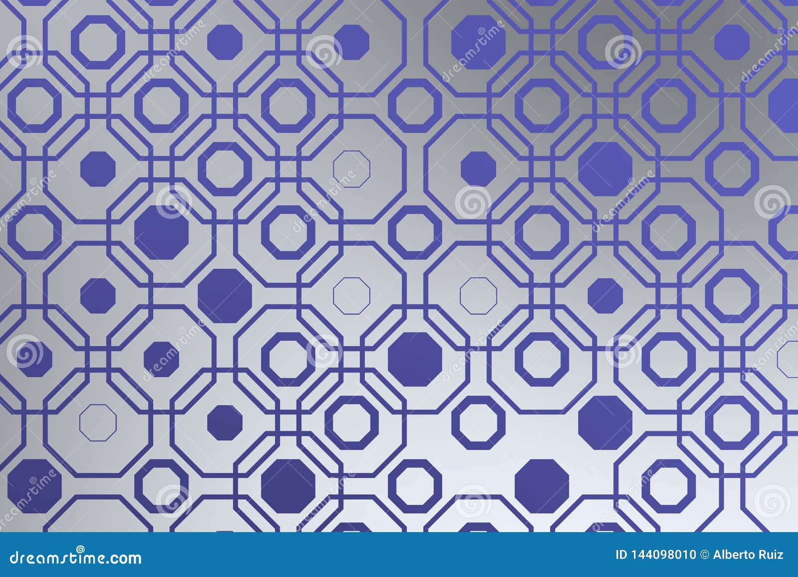 Arab Tech Background with Blue Octagon Stock Illustration ...