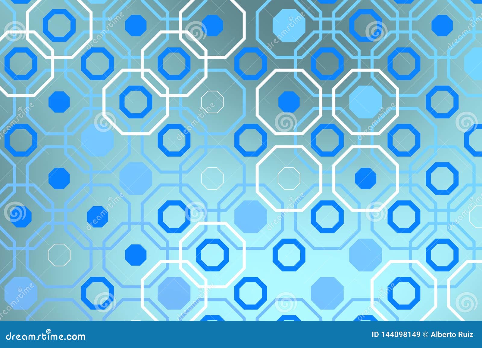 Arab Tech Background With Blue Octagon Stock Photo | CartoonDealer.com ...