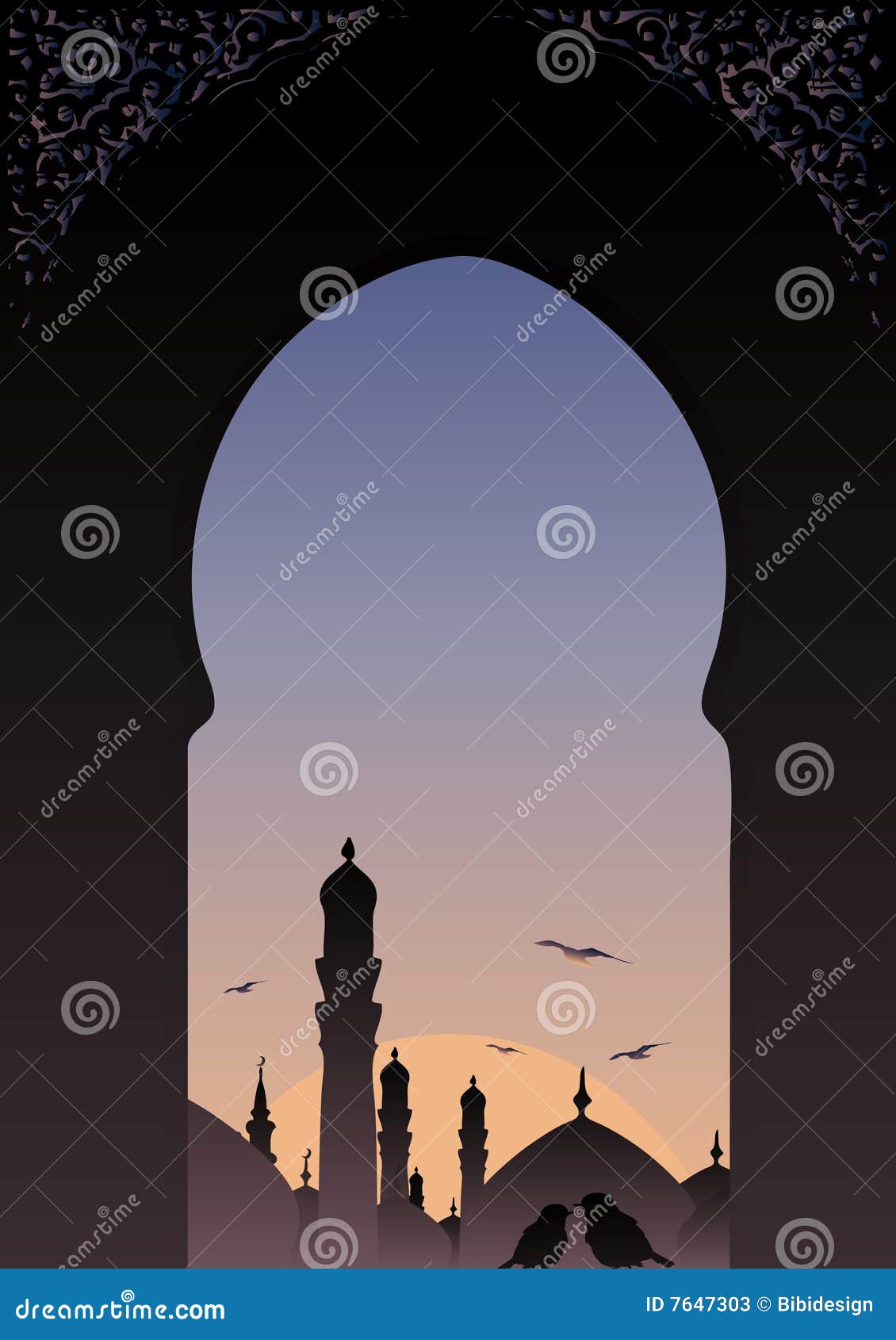 Set Of Arab Window Frames Vector Illustration | CartoonDealer.com ...