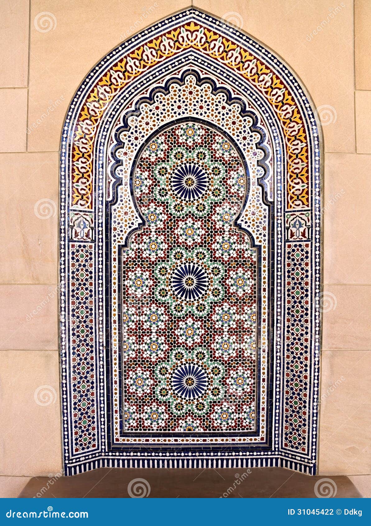 Arabesken-Mosaik-Muster stockfoto. Bild von moslems, horizontal - 31045422