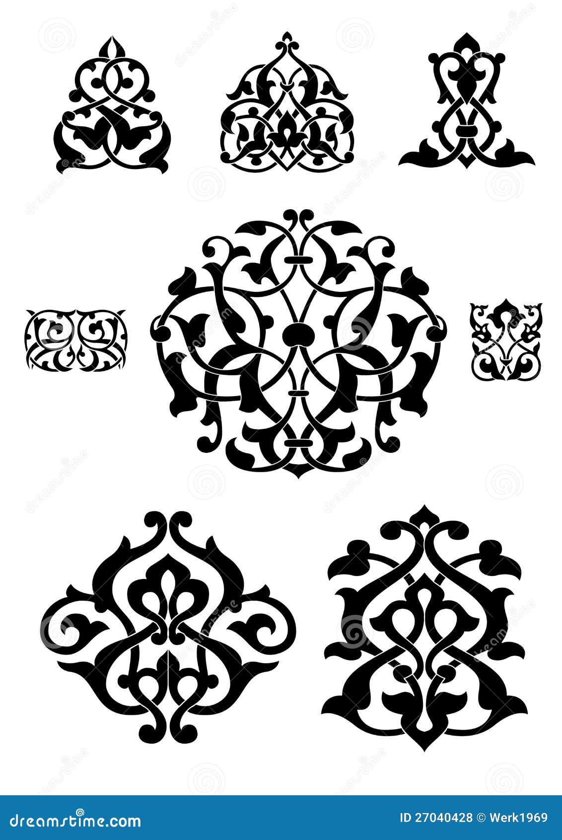 Arabesque stock vector. Illustration of beautiful, ornament - 27040428