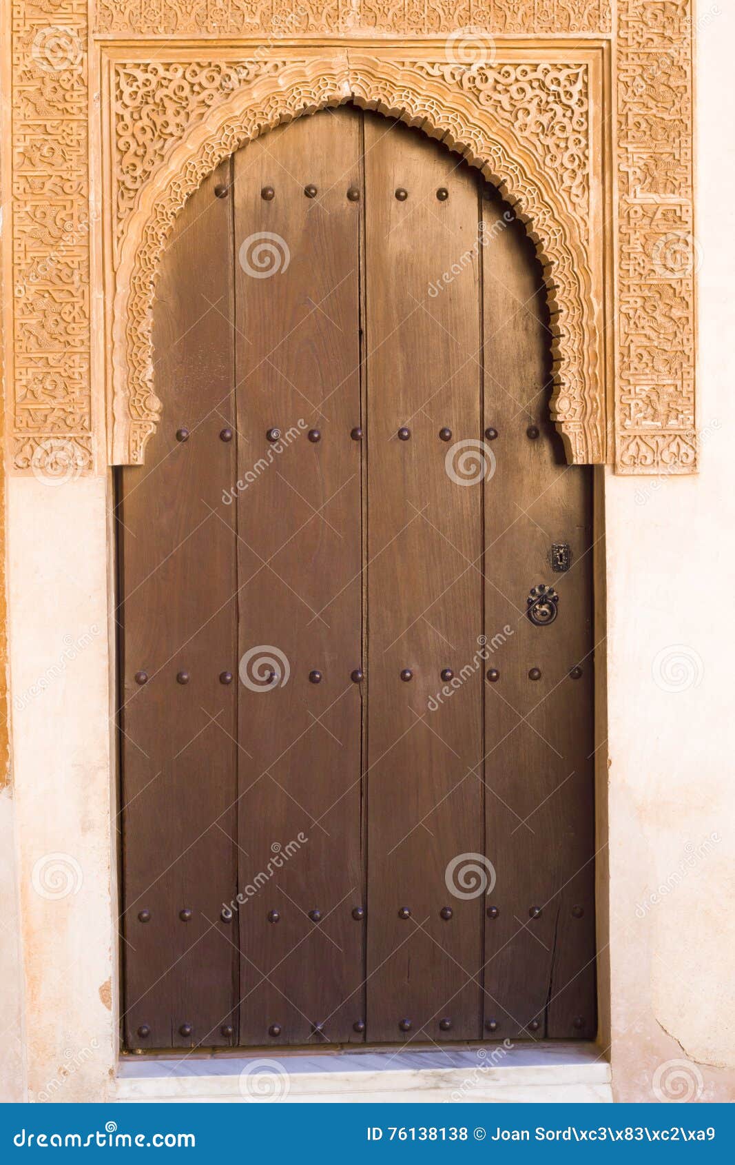 An Arabesque Doorway in the Alhambra Palace Stock Photo - Image of ...