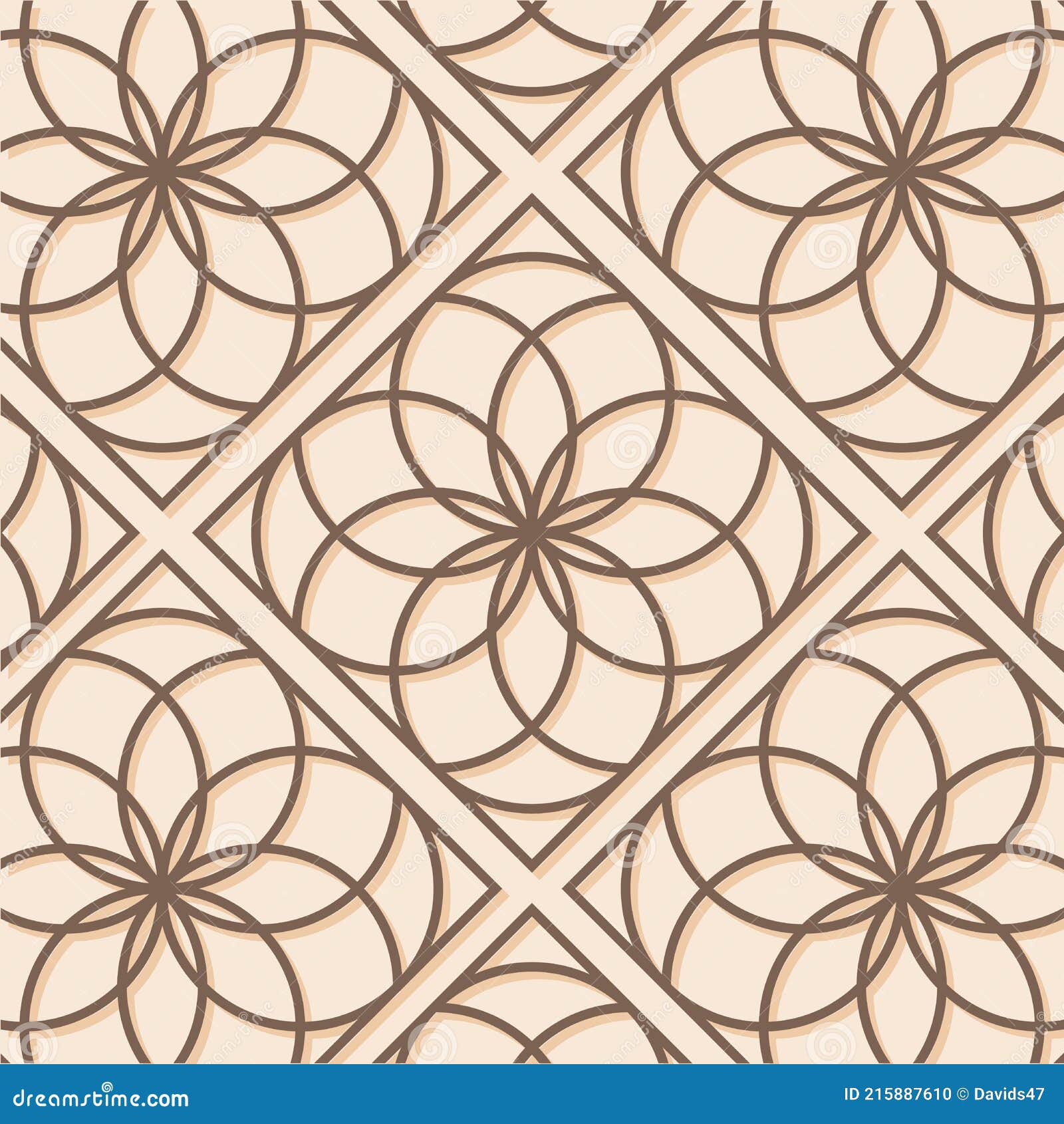 Arabesque. Floral Pattern Background Stock Vector - Illustration of ...