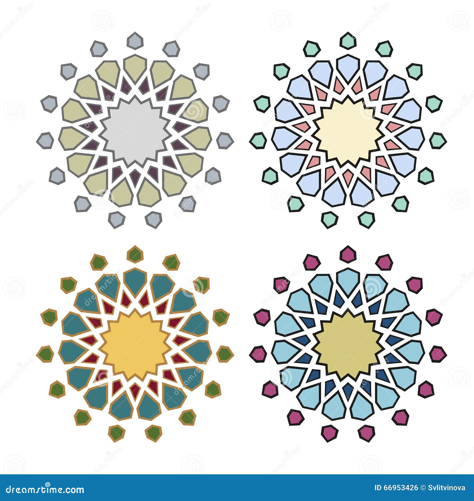 Arabesque stock vector. Illustration of abstract, design - 66953426