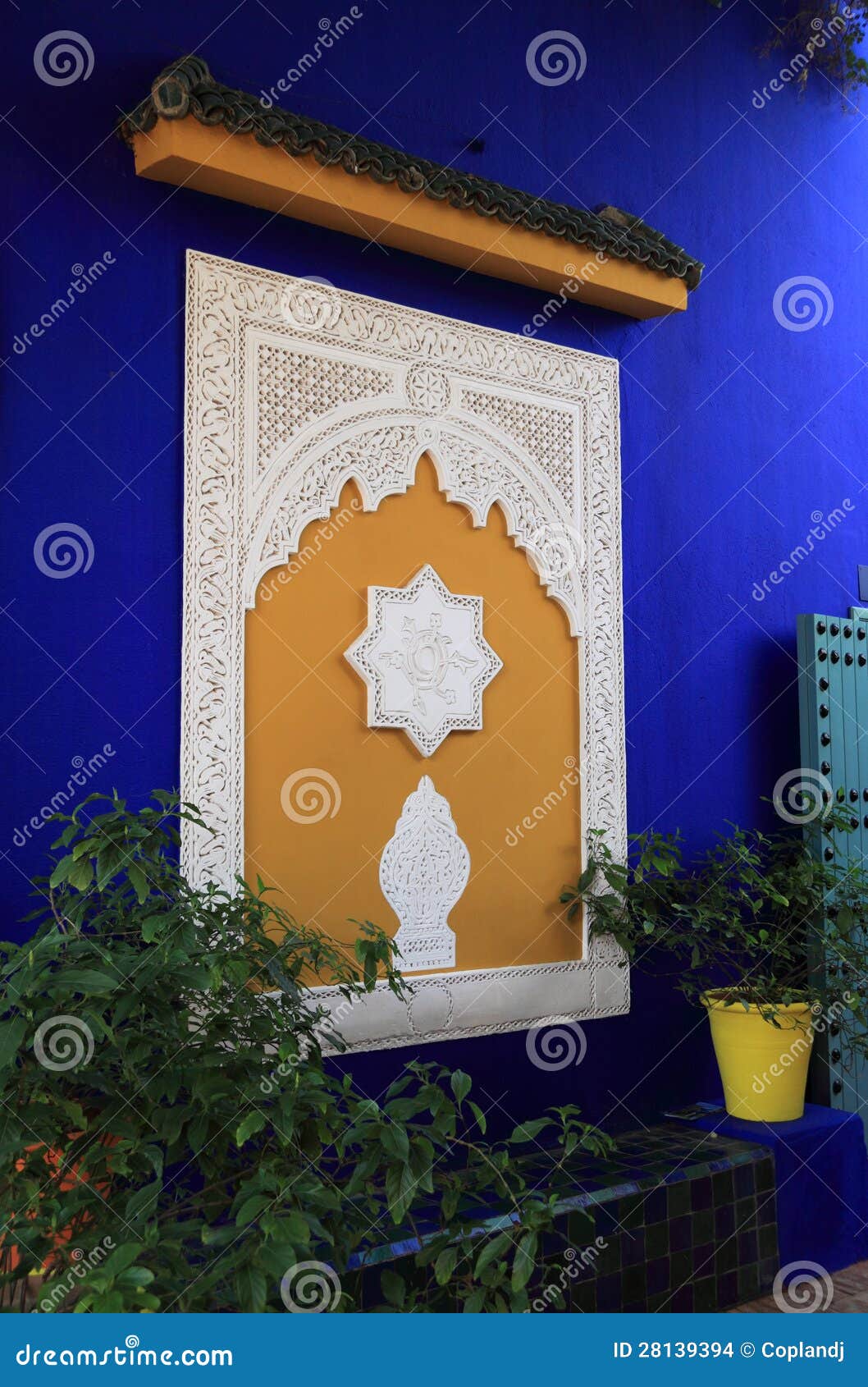 Arabesque Panel , Marrakesh, Morocco Stock Photo - Image of plant ...
