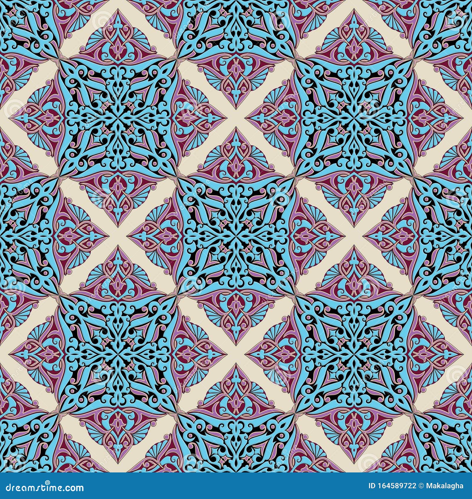 Arabesque Pattern Design for Seamless Tiling, Best for Any Tiling Areas ...