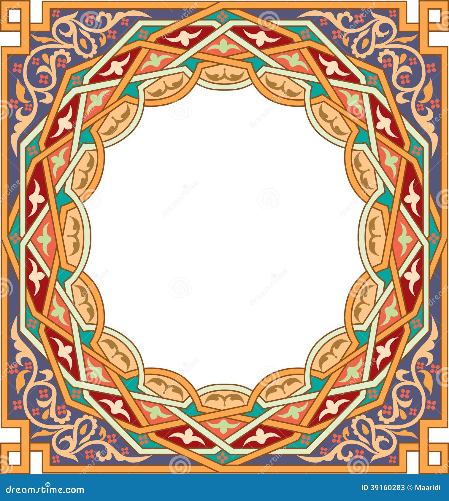 Arabesque pattern stock vector. Illustration of arabesque - 39160283
