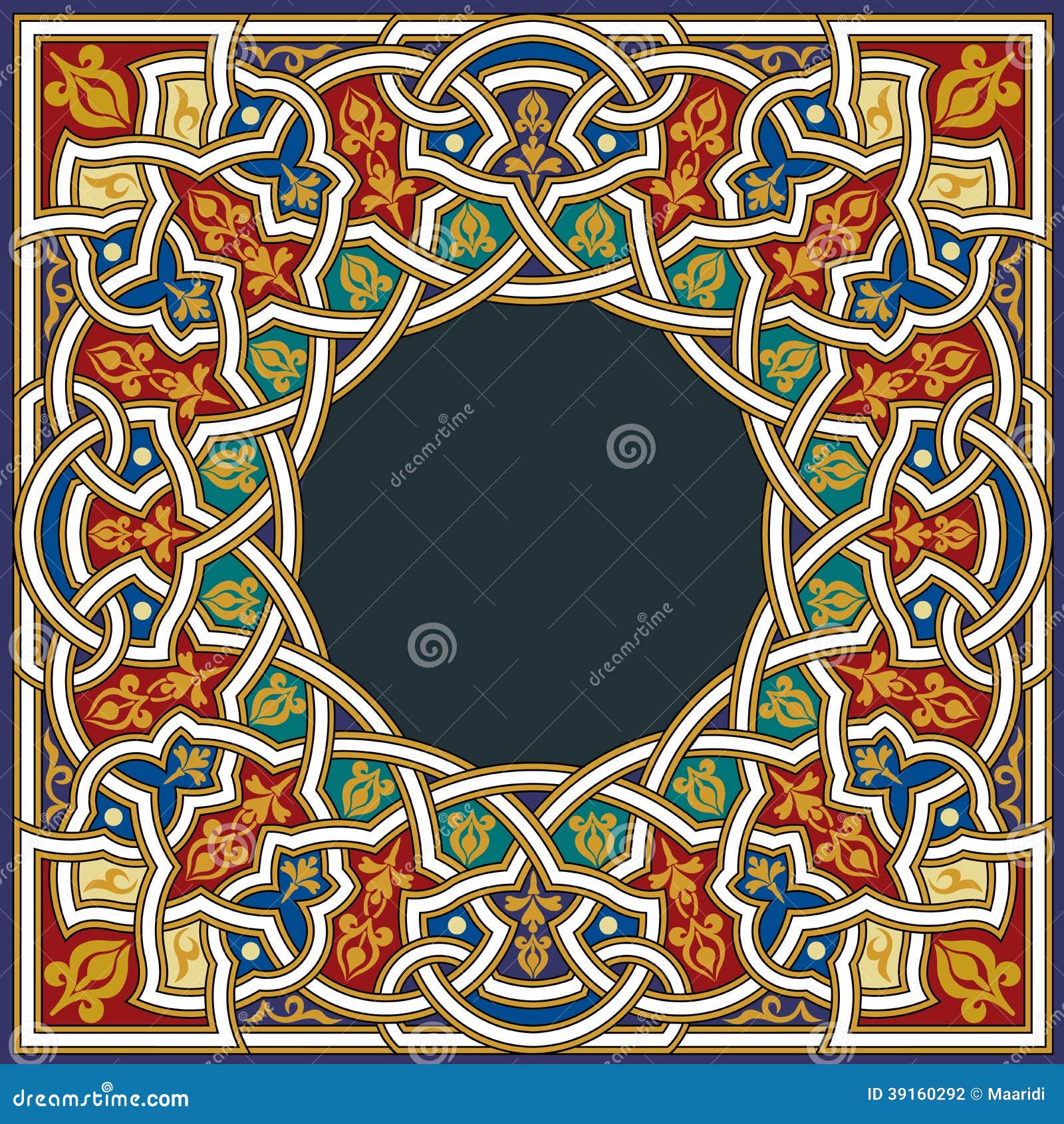 Arabesque pattern stock vector. Illustration of elegance - 39160292
