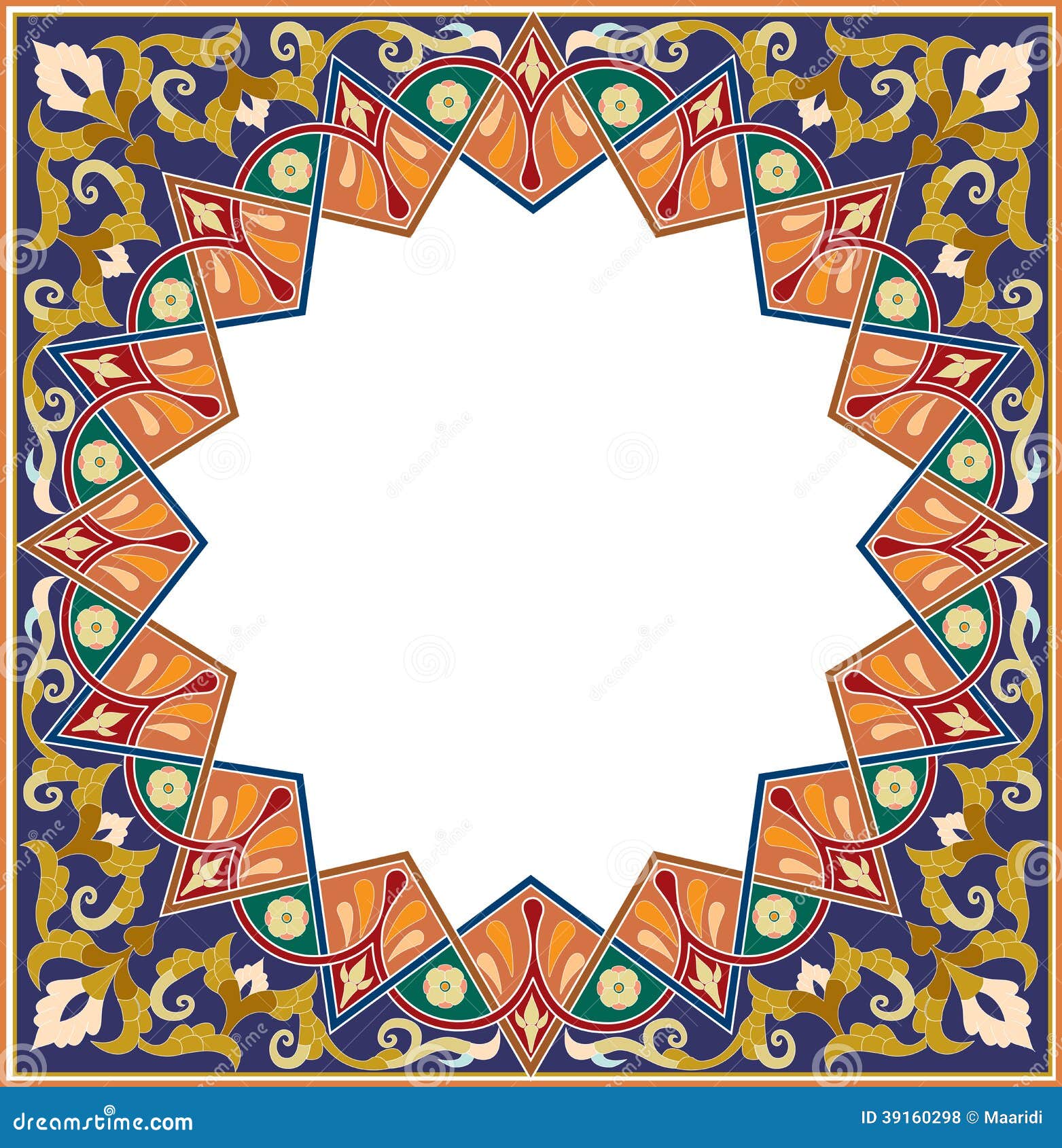 Arabesque Pattern Fanoos Cartoon Vector | CartoonDealer.com #147004881