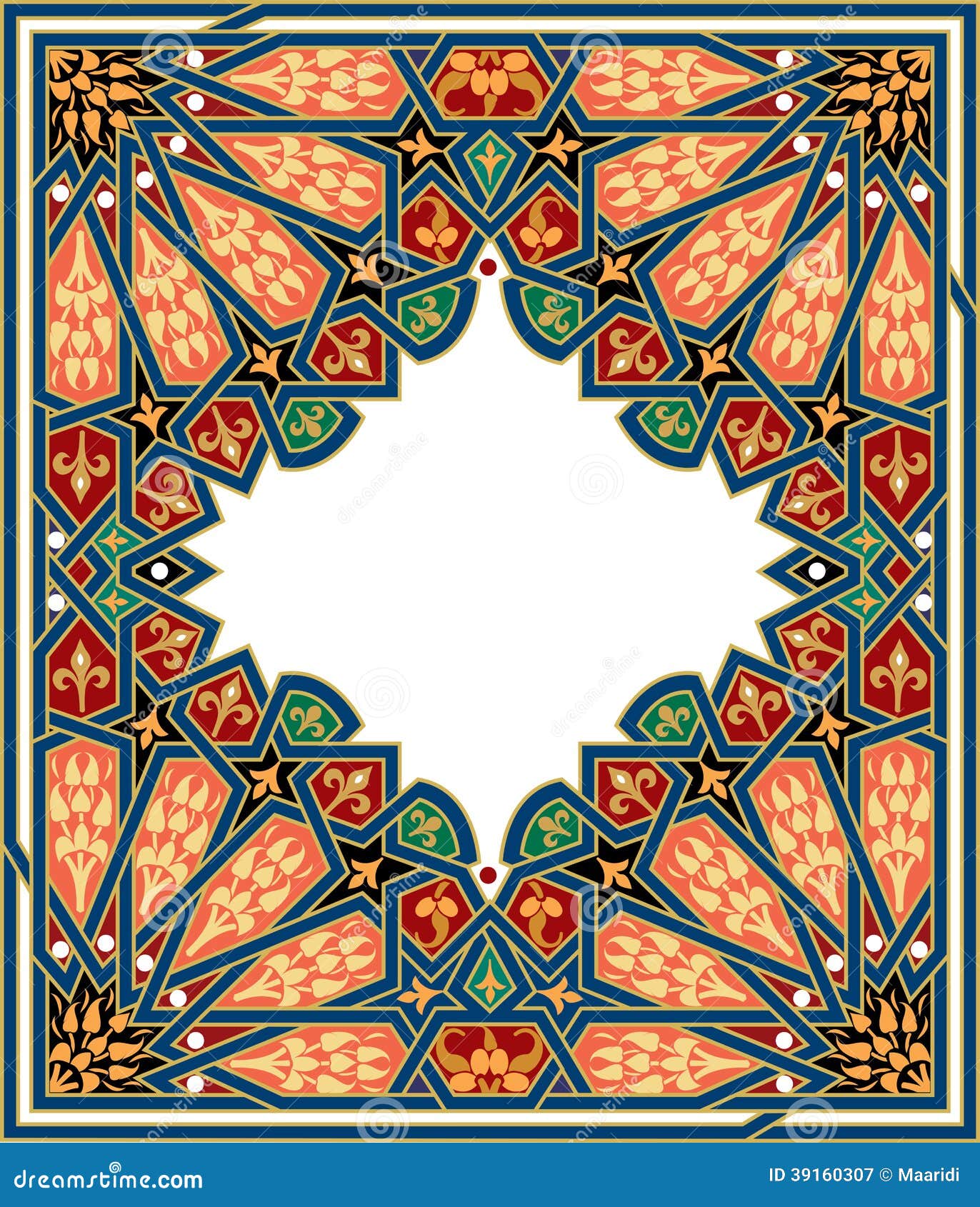 Arabesque pattern stock vector. Illustration of ancient - 39160307
