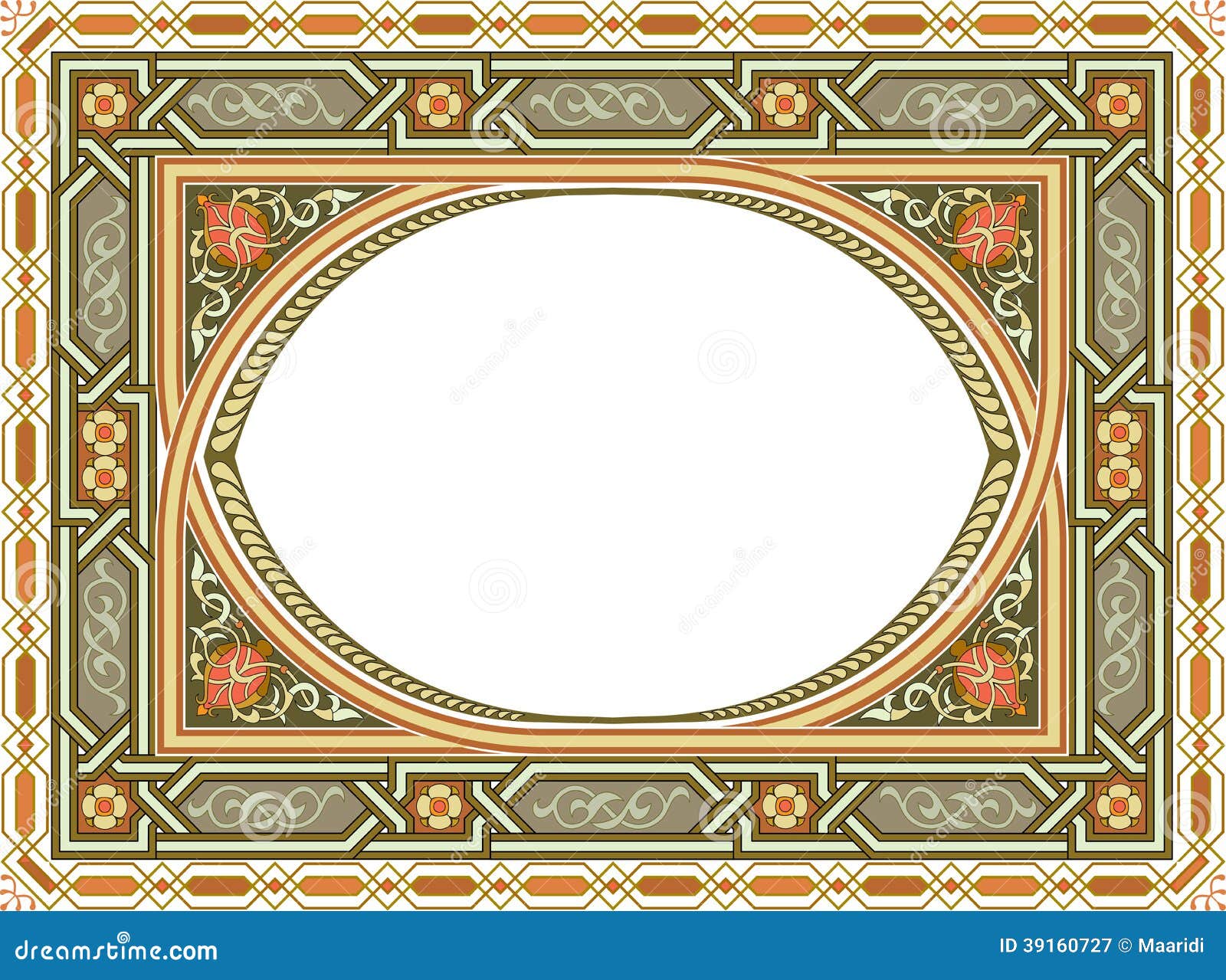 Arabesque Pattern Fanoos Cartoon Vector | CartoonDealer.com #147004881