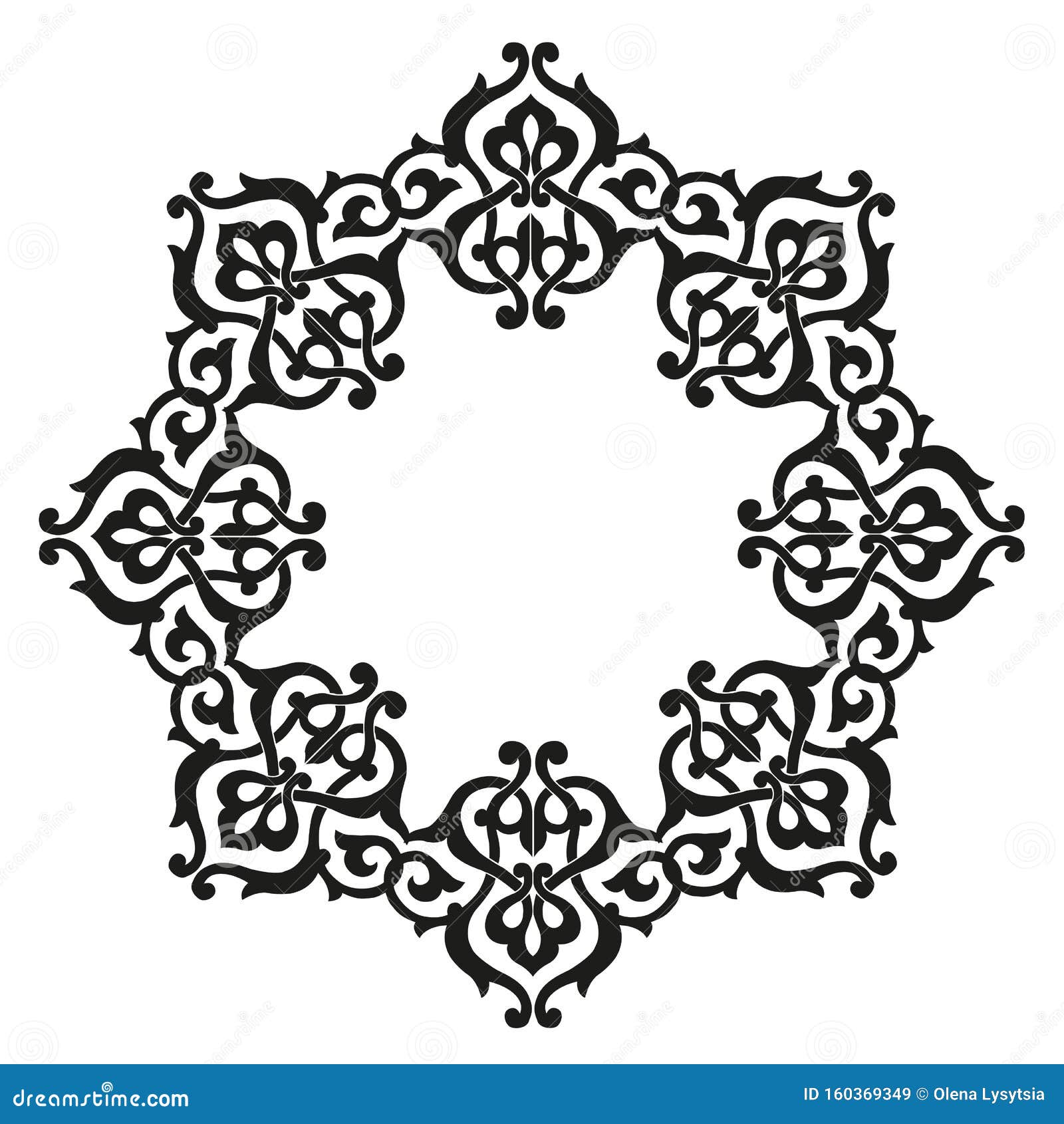 Arabesque Pattern Vector Illustration. Stock Vector - Illustration of ...