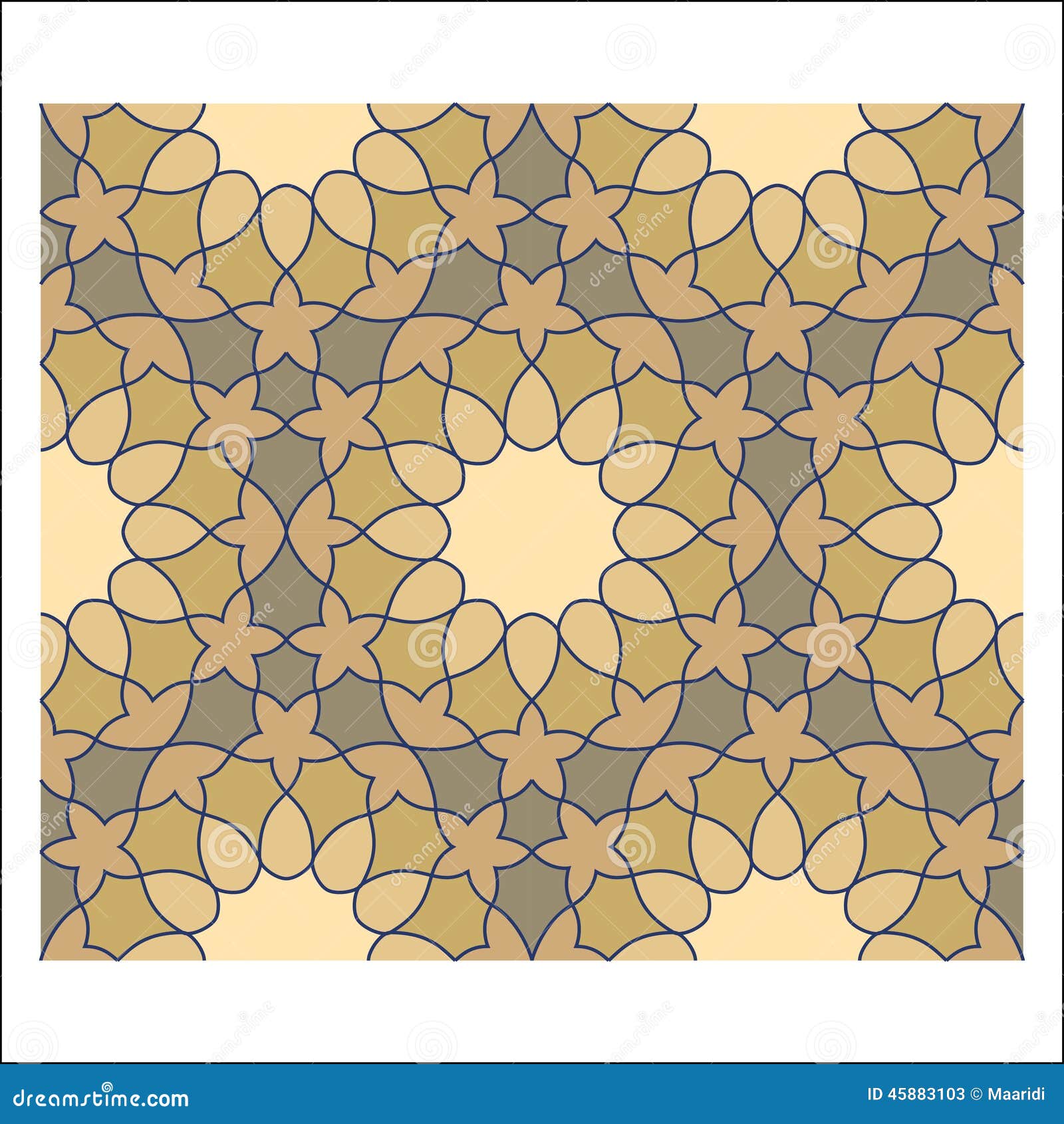 Arabesque pattern stock vector. Illustration of arabesque - 45883103