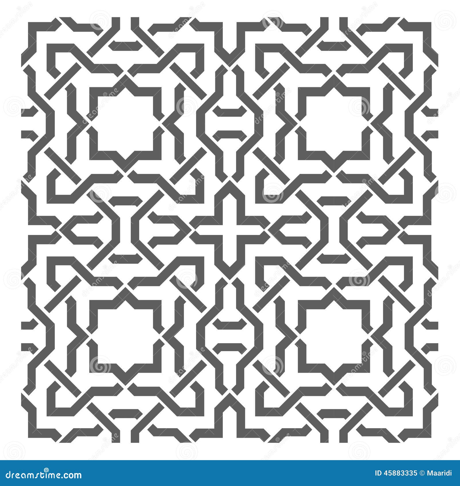 Arabesque pattern stock vector. Illustration of gradient - 45883335