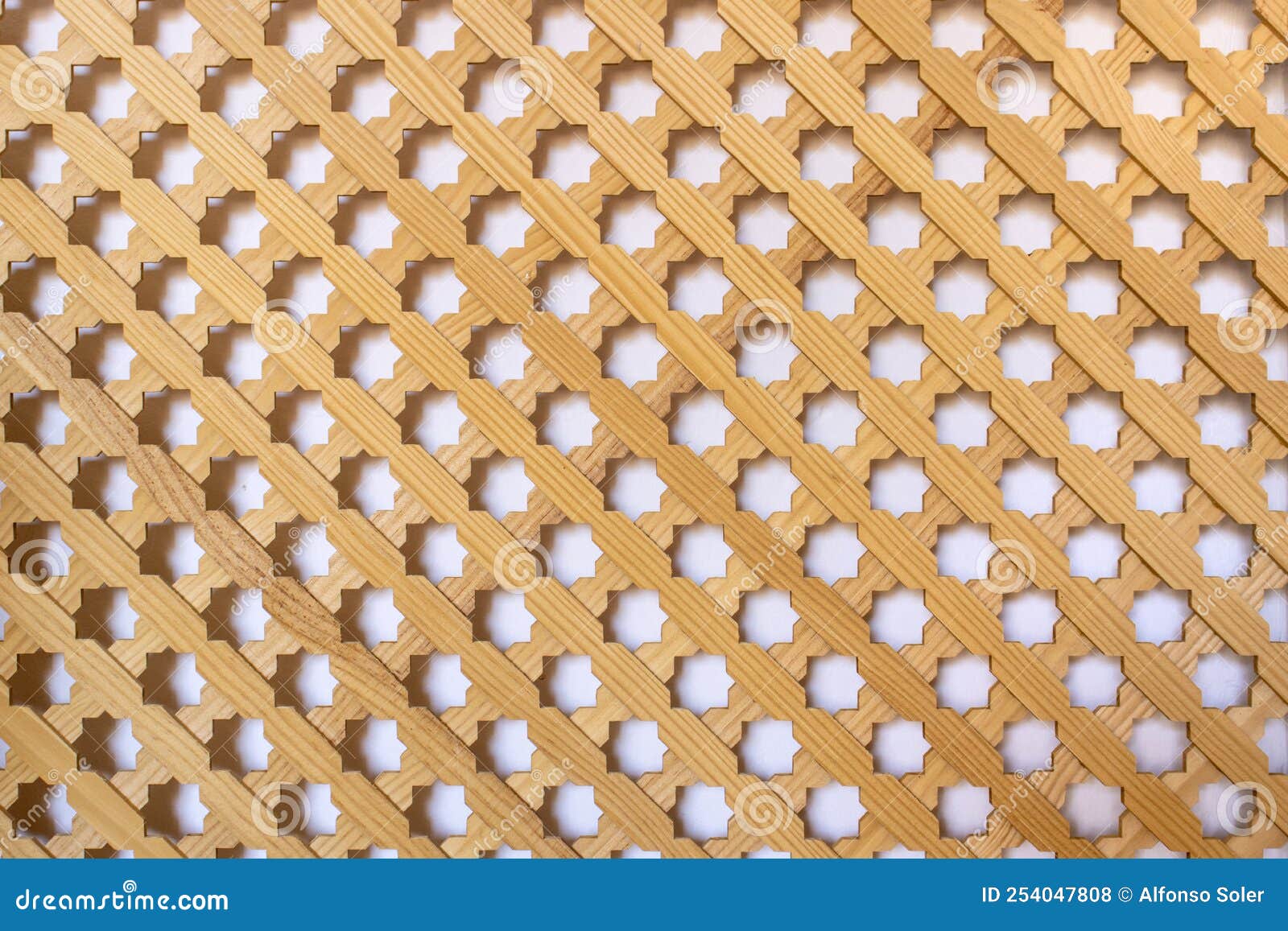Arabesque Pattern. Wood Texture. Shape of Stars Typical of the Alhambra ...