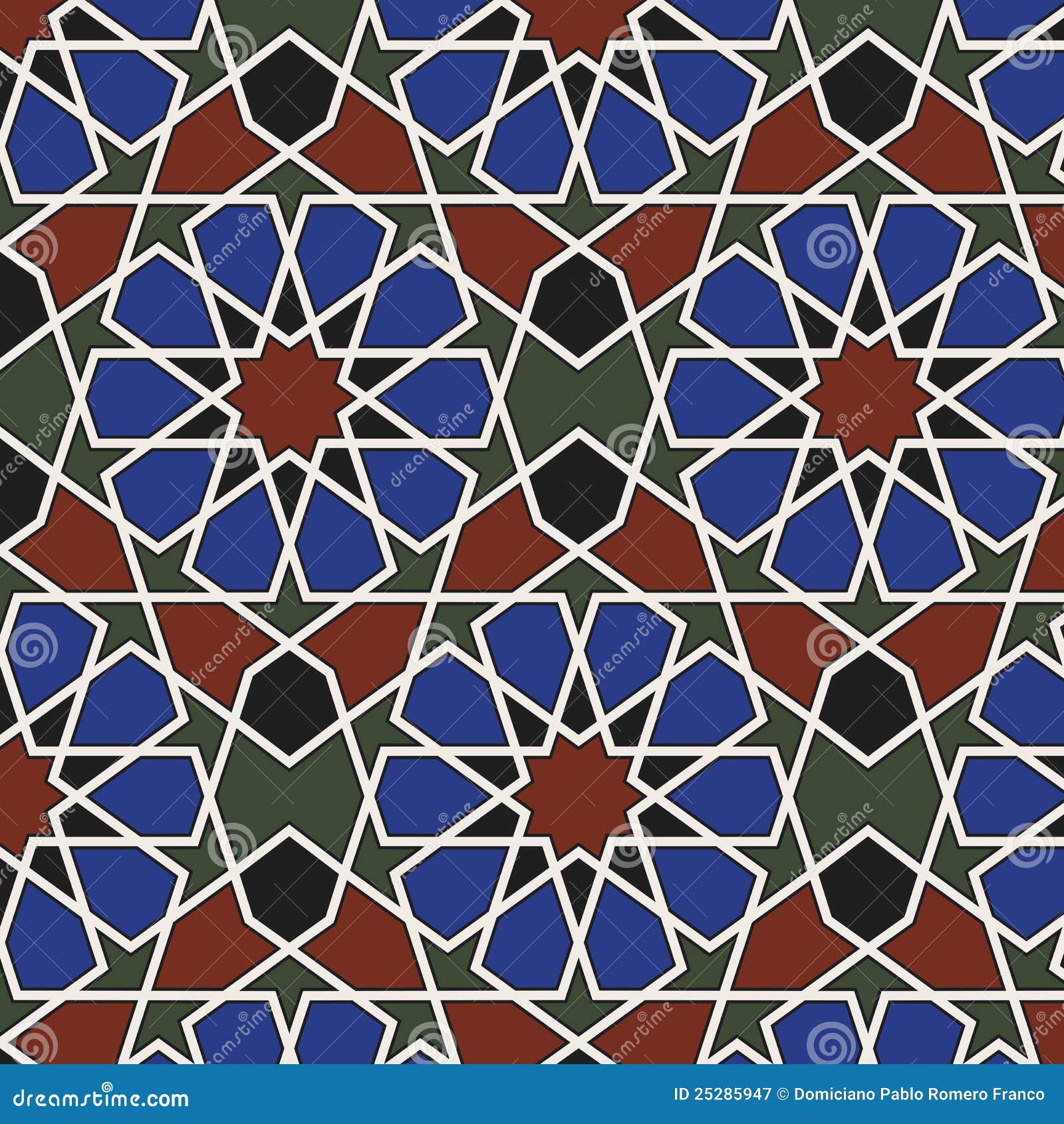 Arabesque seamless pattern stock vector. Illustration of luxury - 25285947