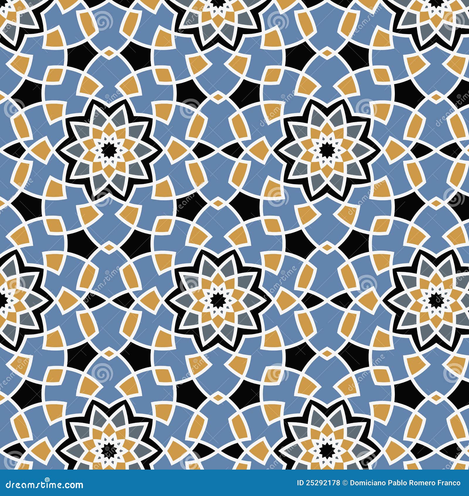 Arabesque seamless pattern stock vector. Illustration of geometry ...