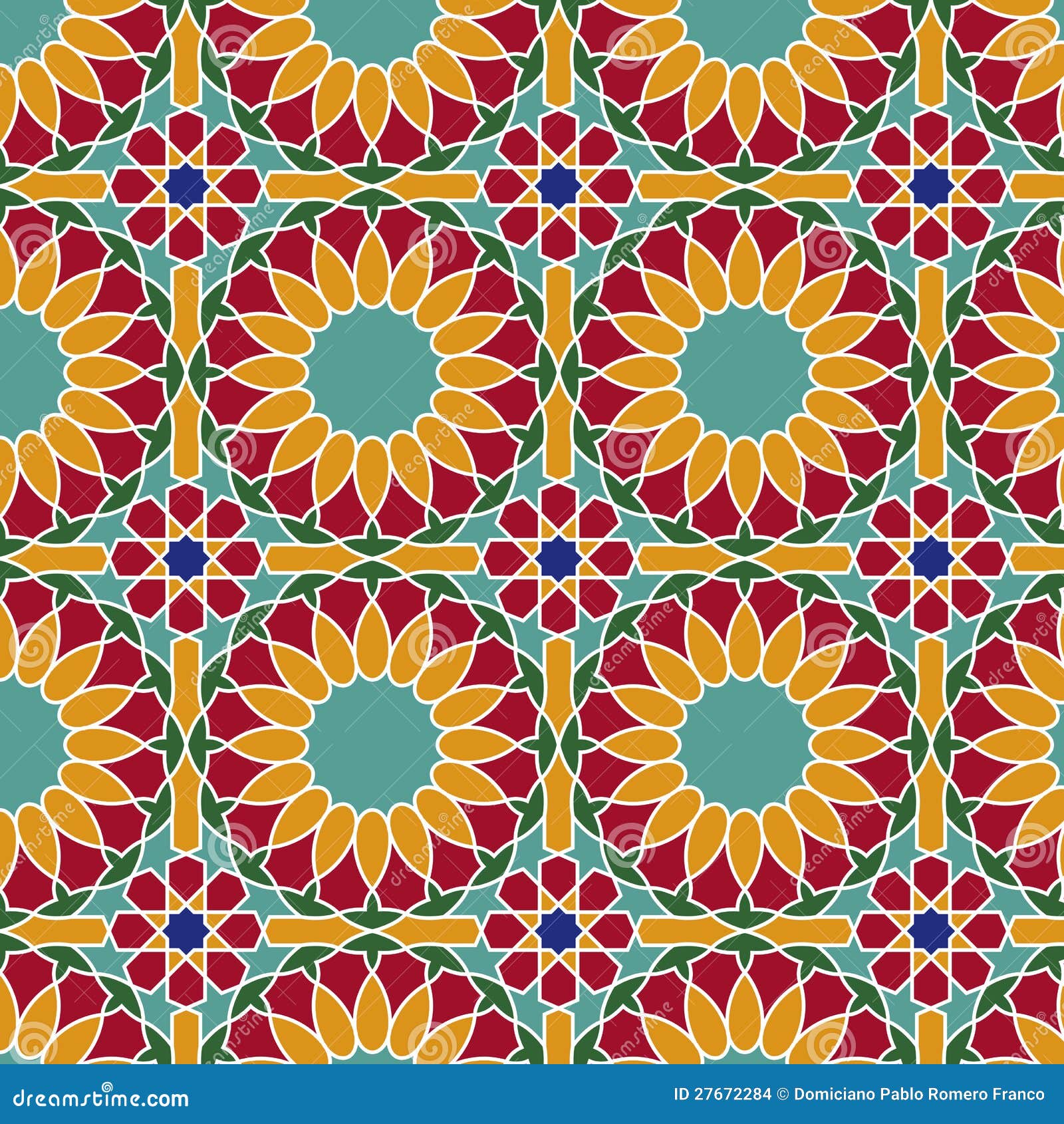 Arabesque seamless pattern stock vector. Illustration of ornate - 27672284