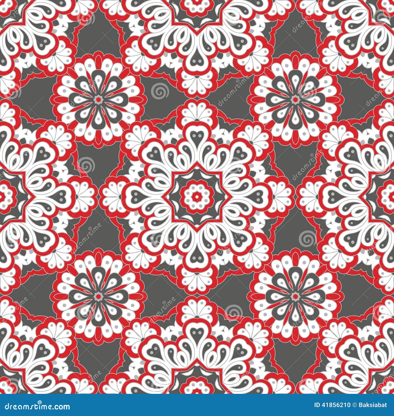 Arabesque Seamless Pattern. Stock Vector - Illustration of abstract ...