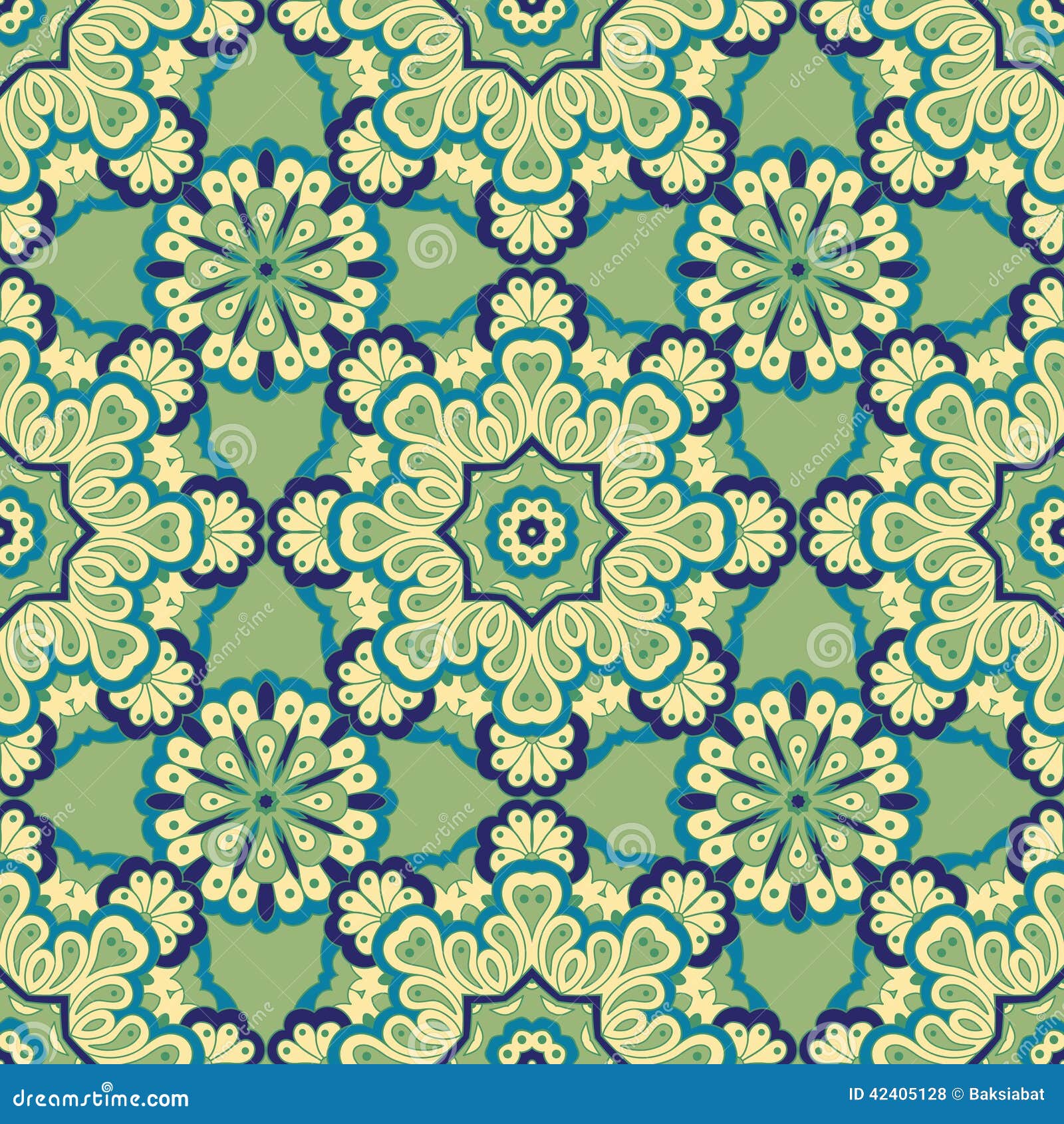 Arabesque Seamless Pattern. Stock Vector - Illustration of beauty ...