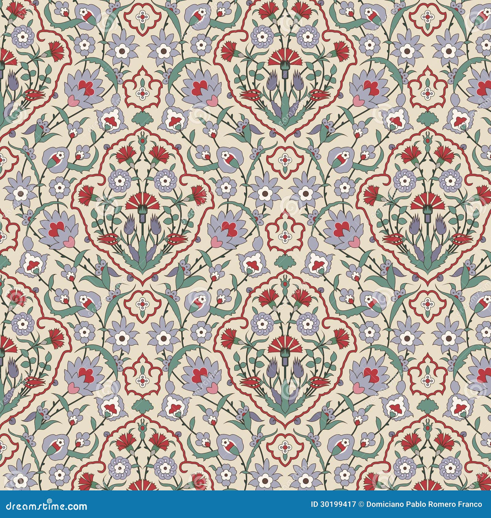 Arabesque Seamless Pattern 27 Stock Vector - Illustration of abstract ...