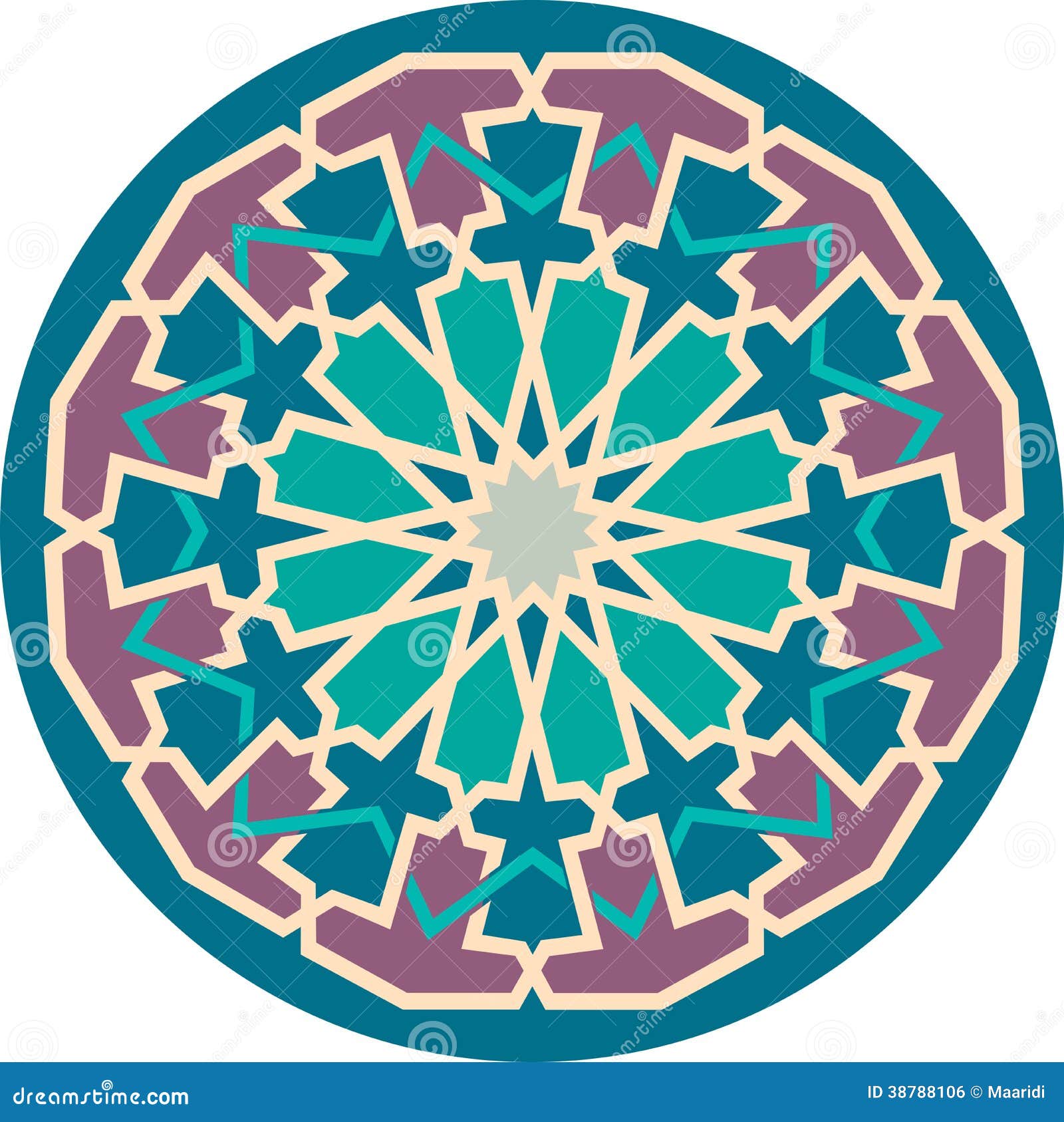 Arabesque seamless pattern stock vector. Illustration of drawing - 38788106