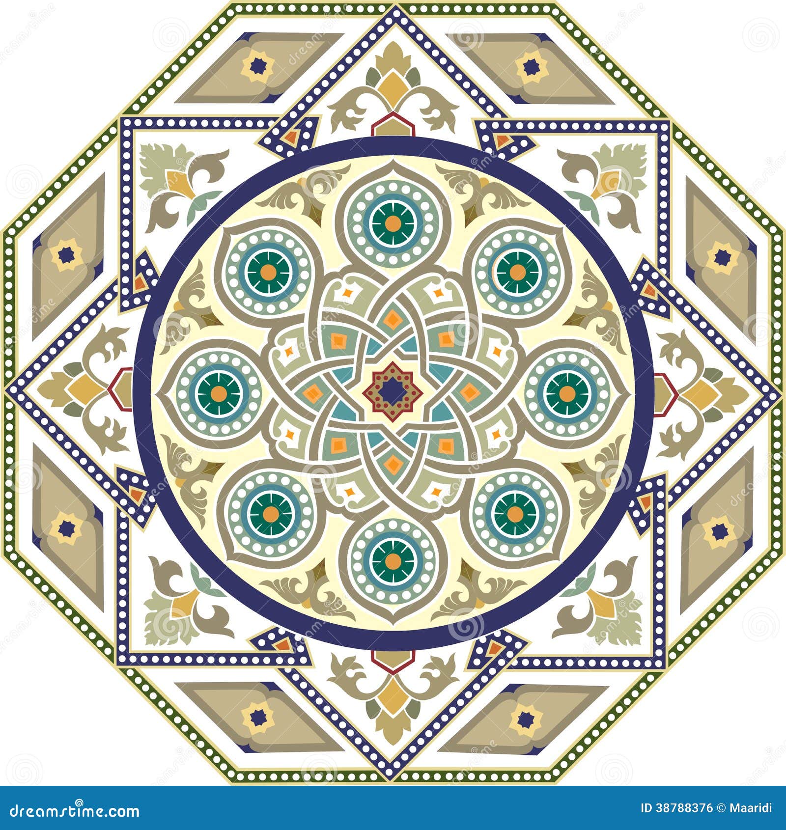 Arabesque Seamless Pattern. Background Vintage Flower. Texture Royal ...