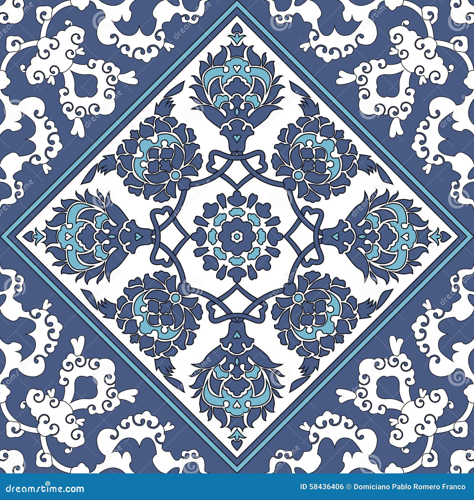 Arabesque seamless pattern stock vector. Illustration of classical ...