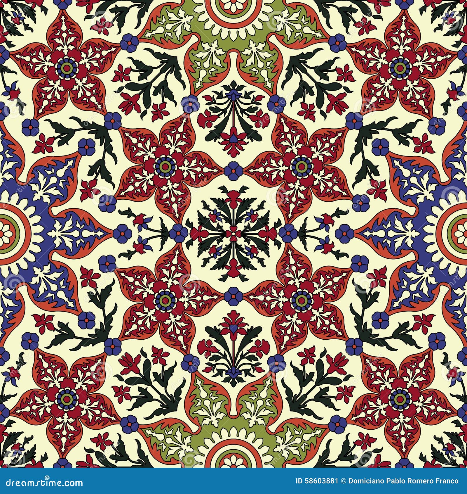 Arabesque seamless pattern stock vector. Illustration of decorative ...