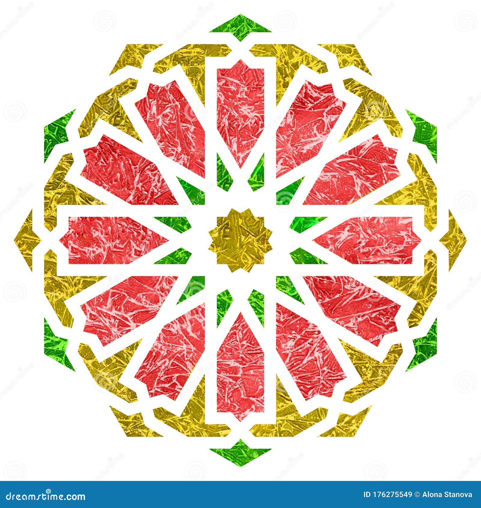 Arabesque Sign Isolated on White Background Stock Image - Image of ...