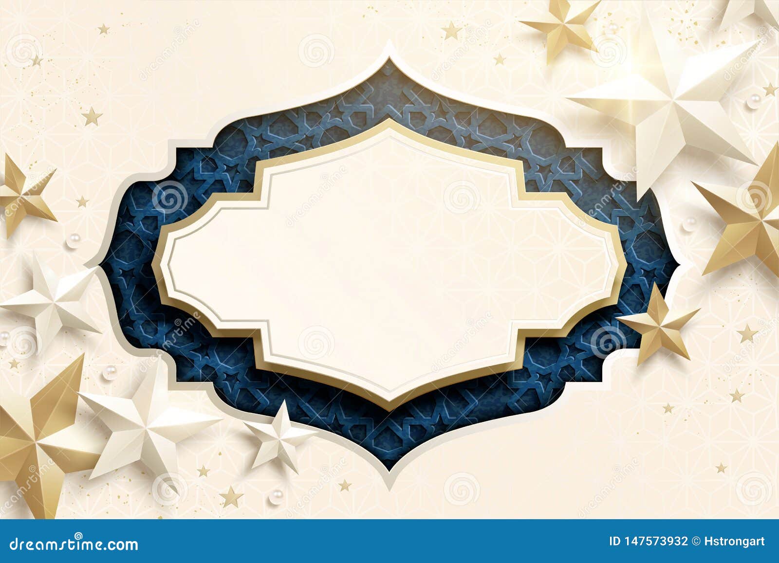Arabesque with Star Decorations Stock Vector - Illustration of religion ...
