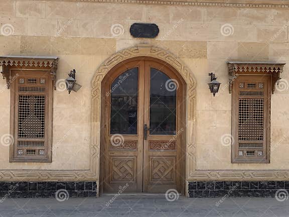 Arabesque windows in cairo stock photo. Image of arch - 331405610