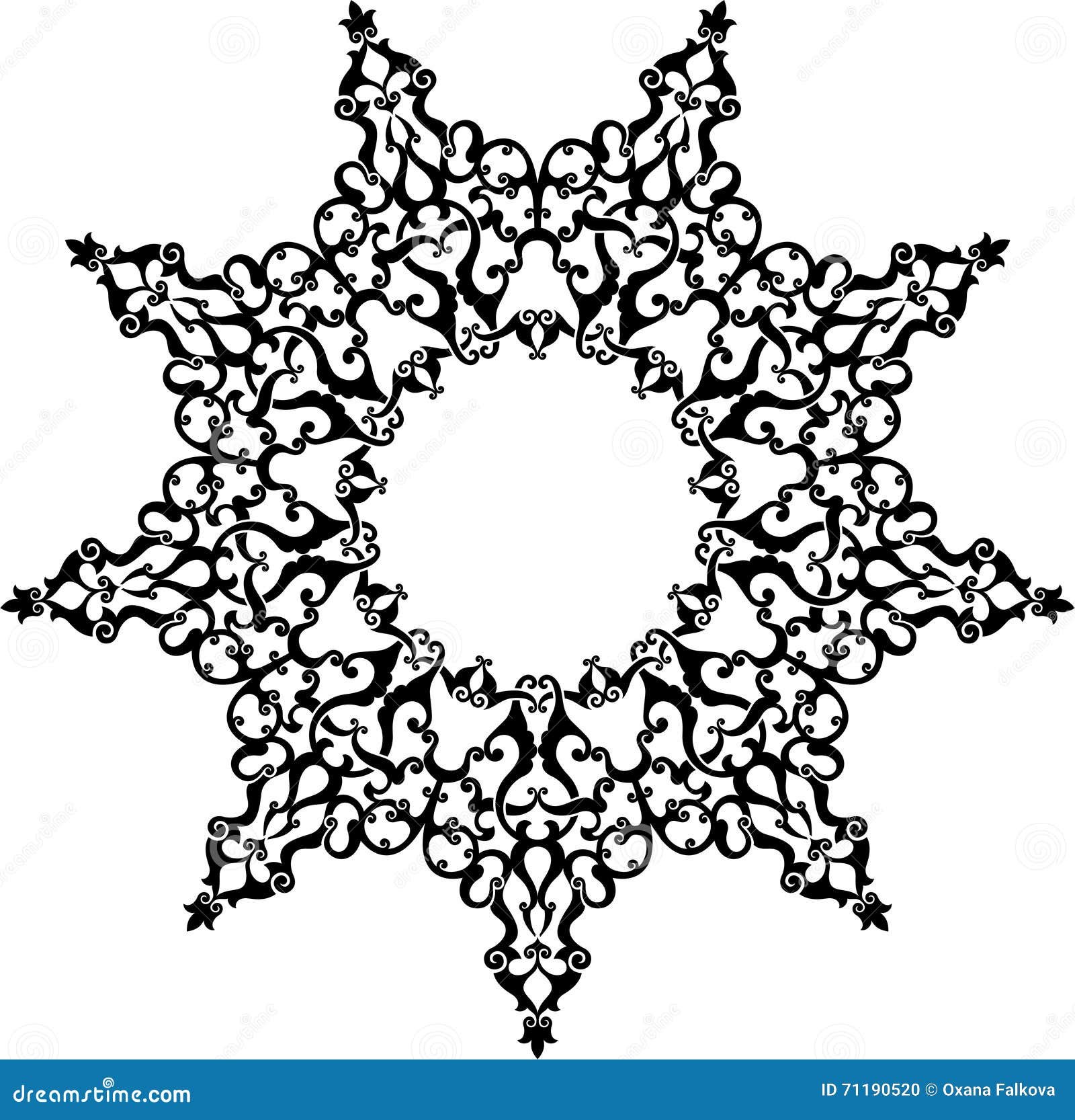Arabesque stock vector. Illustration of design, ornate - 71190520