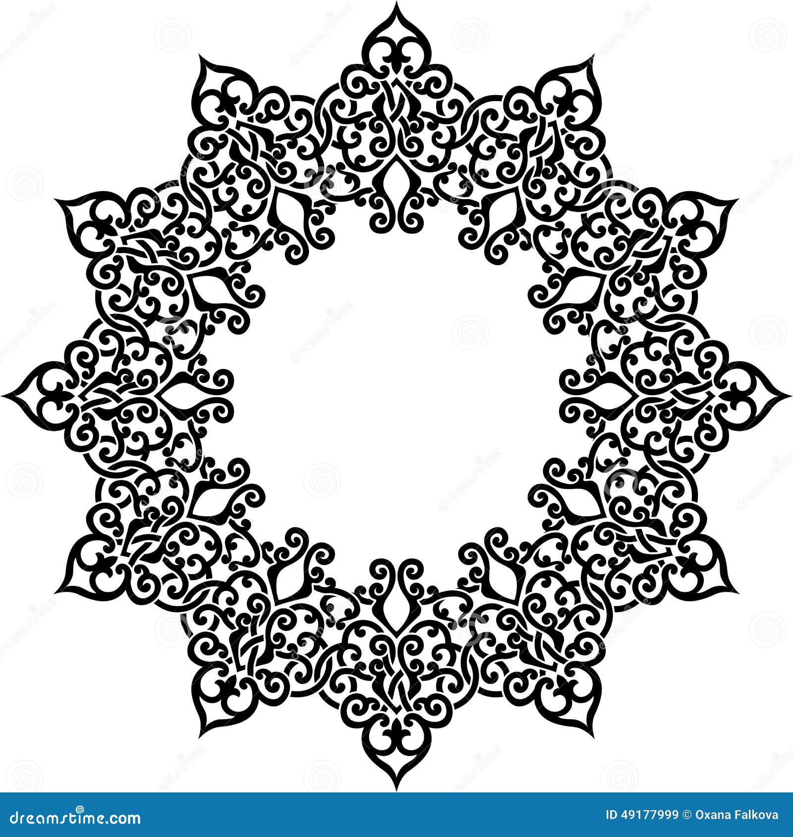 Arabesque stock vector. Illustration of elegant, stylized - 49177999