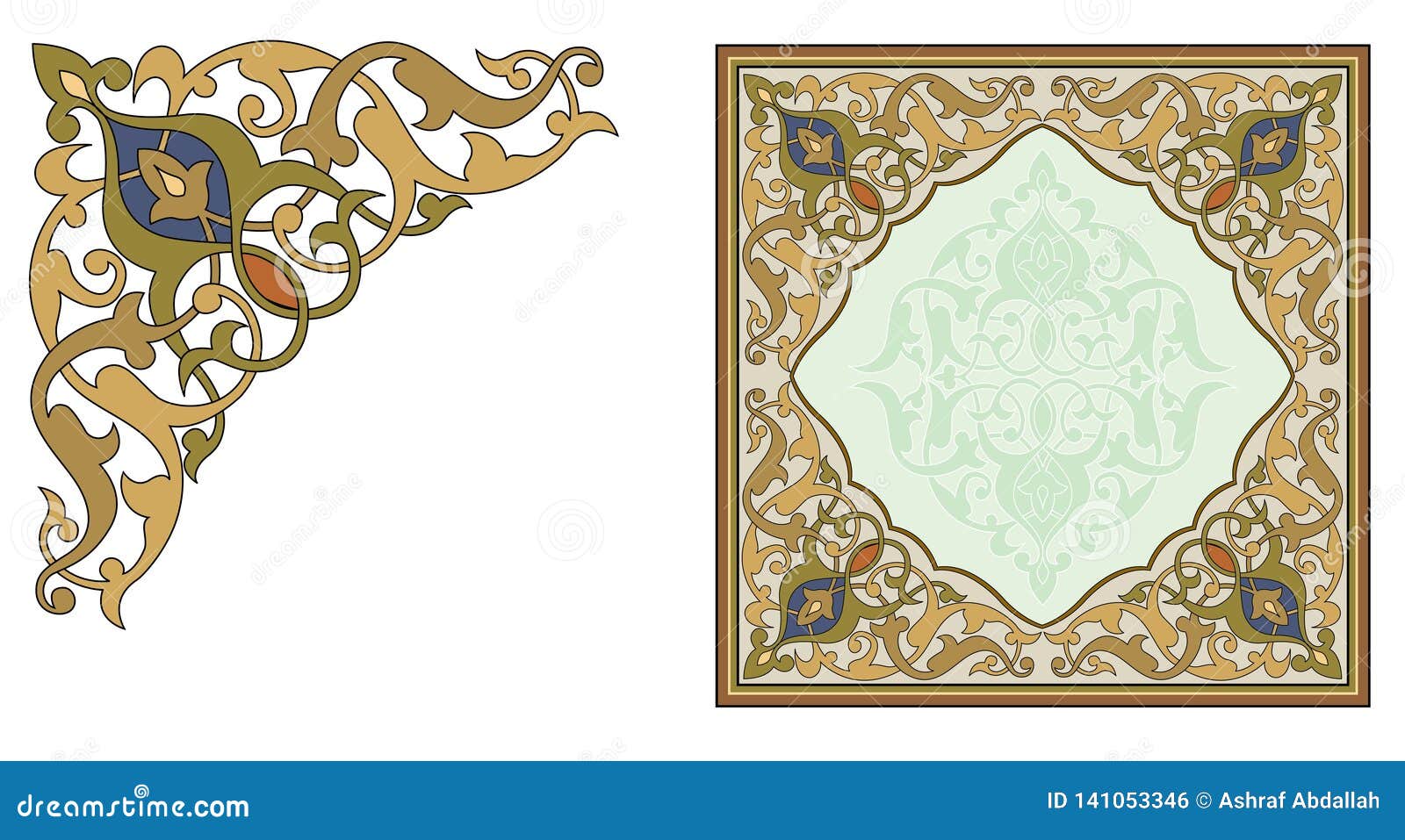 Arabesque Vector Panel. Laser Cutting. Template For Interior Partition ...