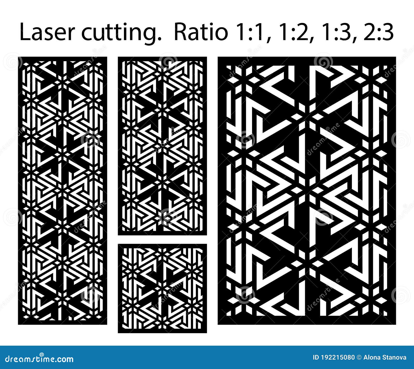 Arabesque Vector Panel. Laser Cutting. Template for Interior Partition ...