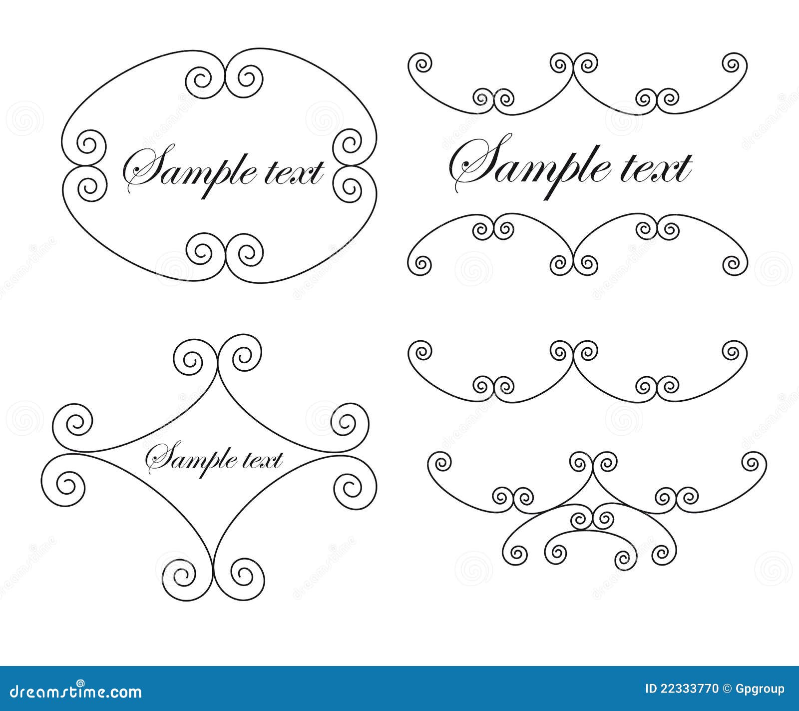 Arabesques simples illustration de vecteur. Illustration du cérémonie ...