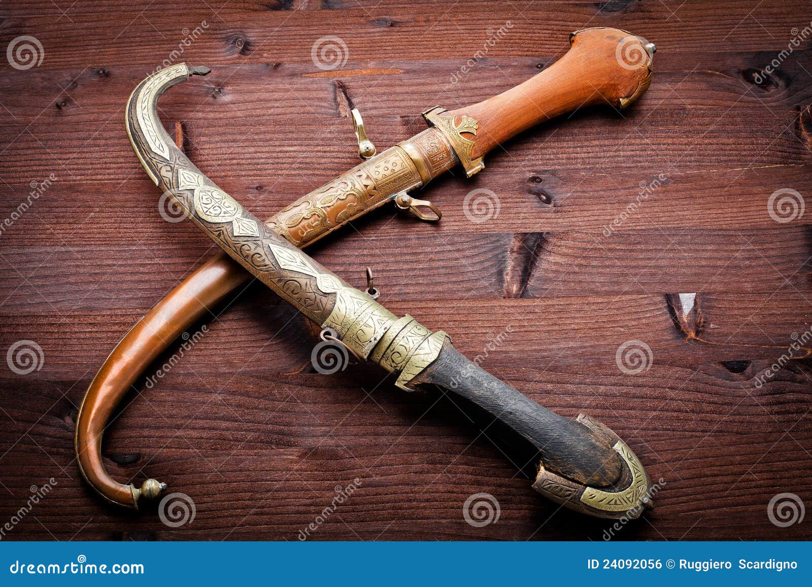 Arabian ancient daggers stock photo. Image of decorative - 24092056