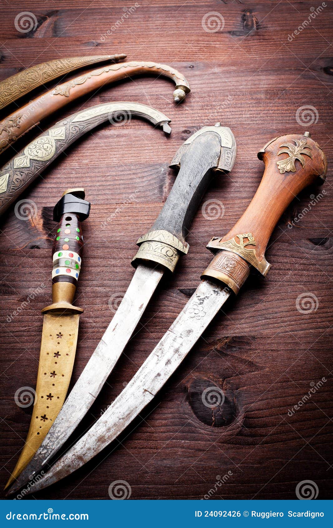 Arabian ancient daggers stock photo. Image of ritual - 24092426