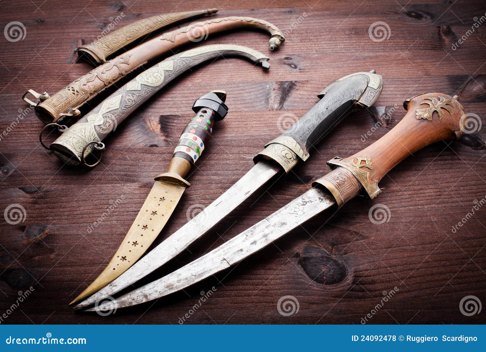 Arabian ancient daggers stock photo. Image of murder - 24092478