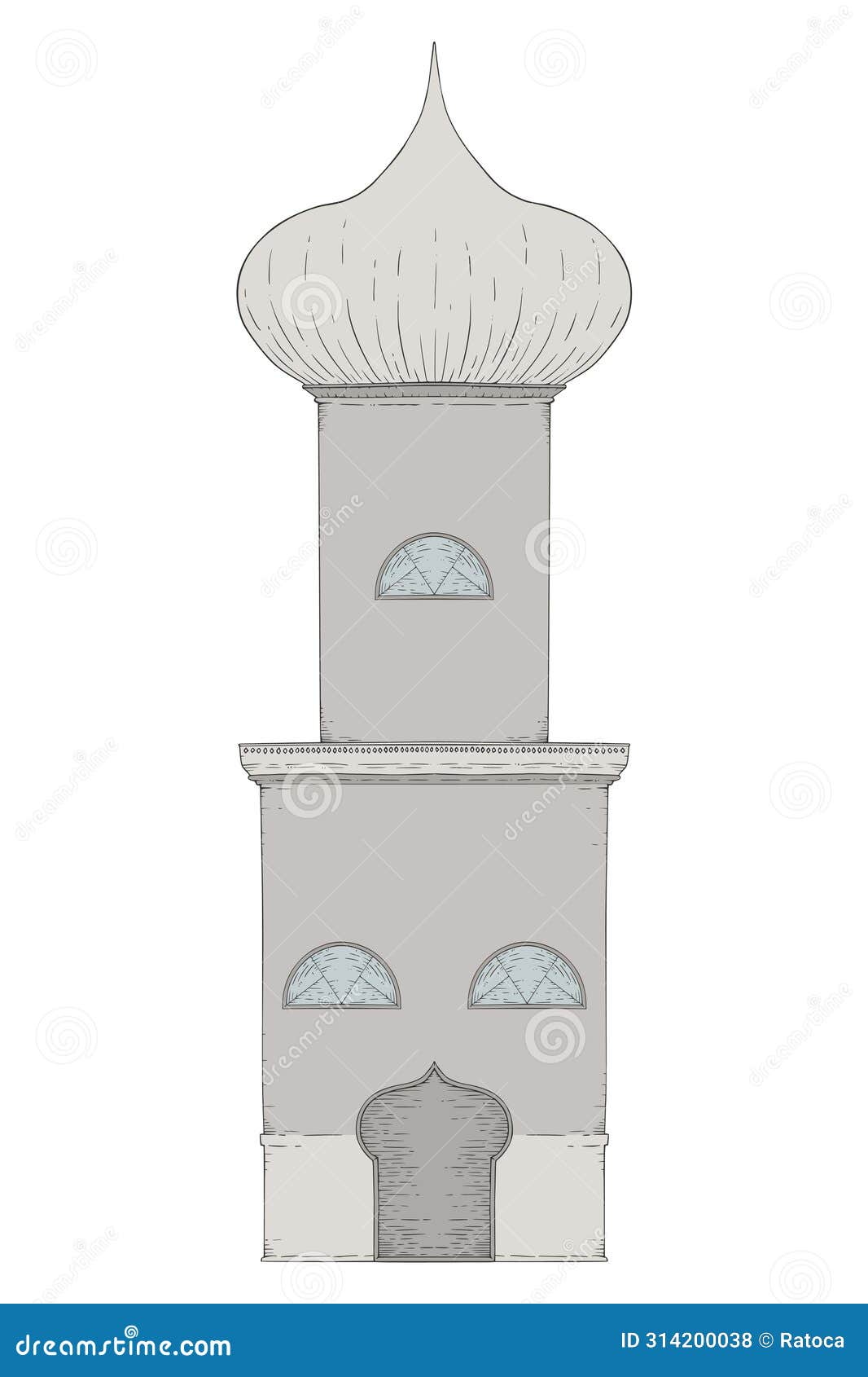 Arabian Building Illustration Stock Vector - Illustration of design ...