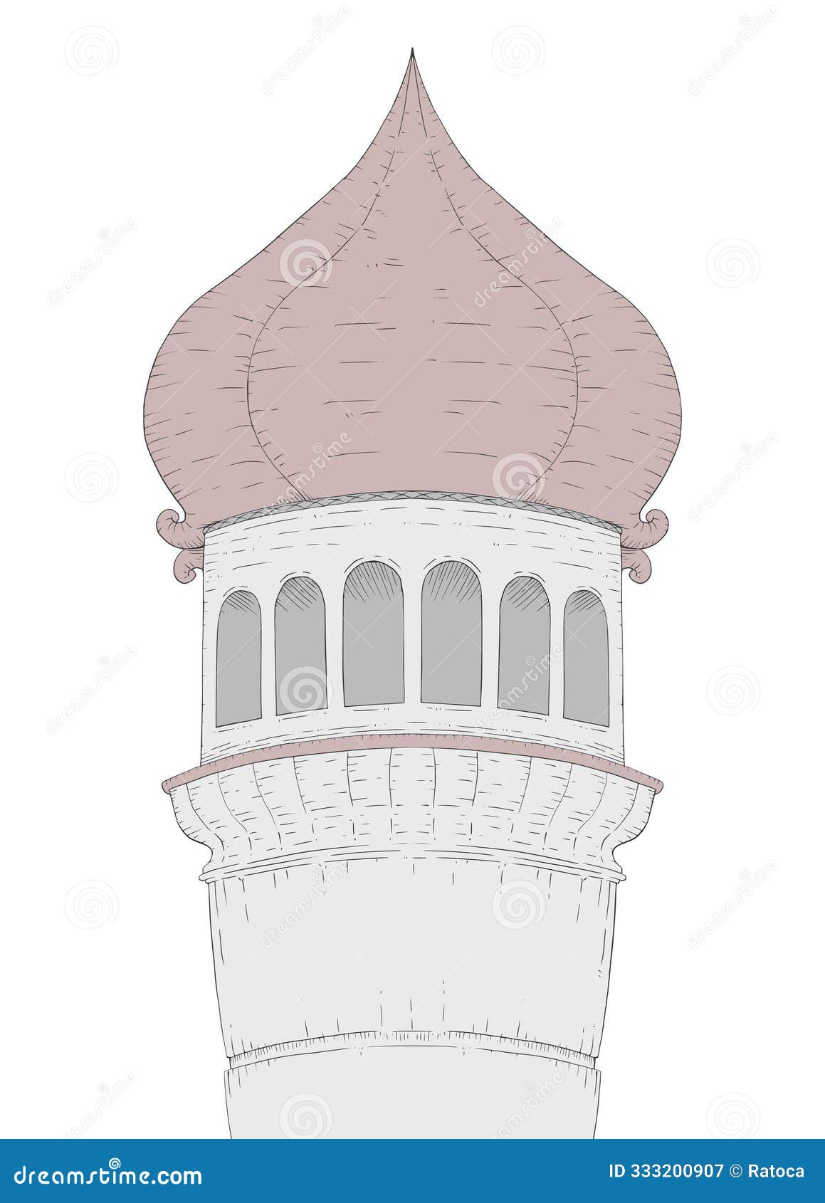 Arabian Building Illustration Stock Illustration - Illustration of ...