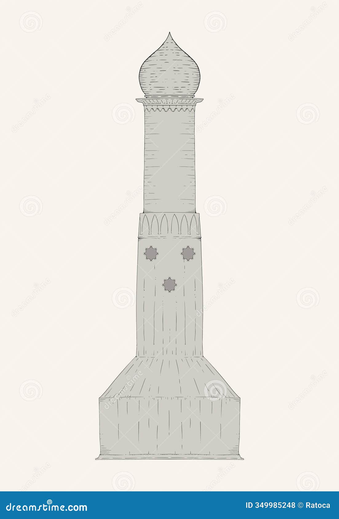 Arabian Building Illustration Stock Illustration - Illustration of ...