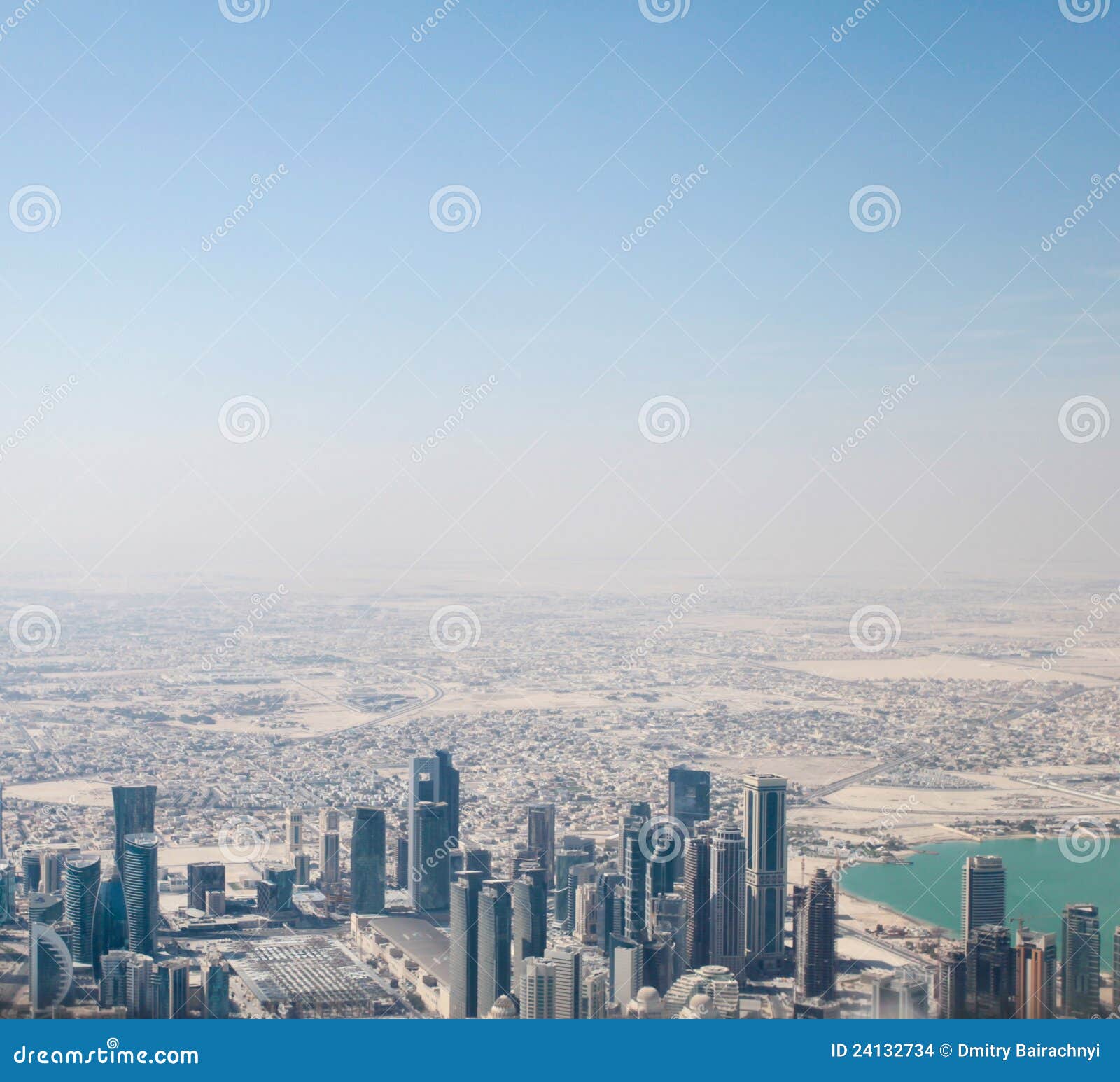 Arabian city stock photo. Image of skyscrapers, coast - 24132734