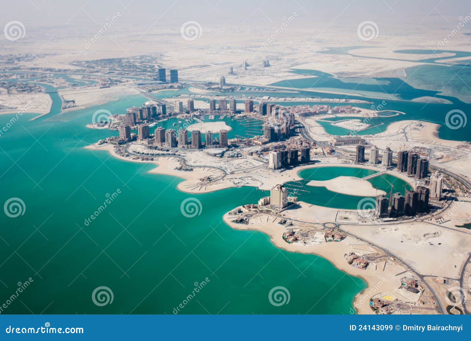 Arabian city stock image. Image of water, skyscrapers - 24143099