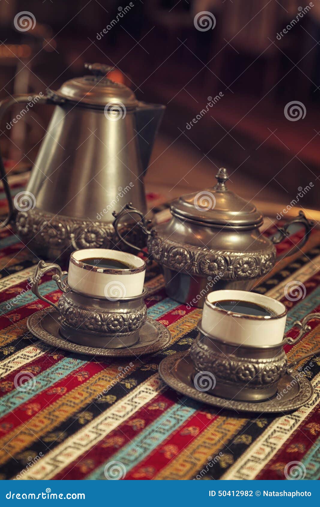 Arabian Coffee stock photo. Image of restaurant, ornamental - 50412982