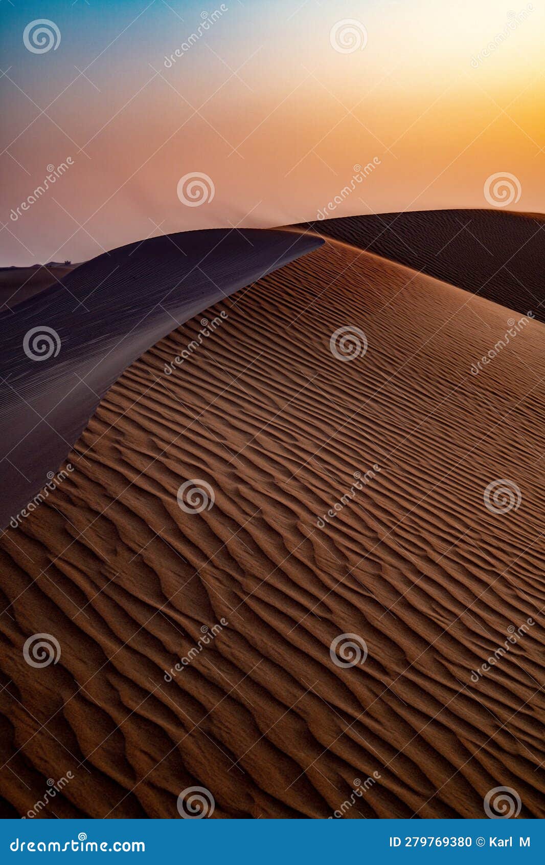 Arabian Desert Sunset in the Arabian Peninsula Stock Photo - Image of ...