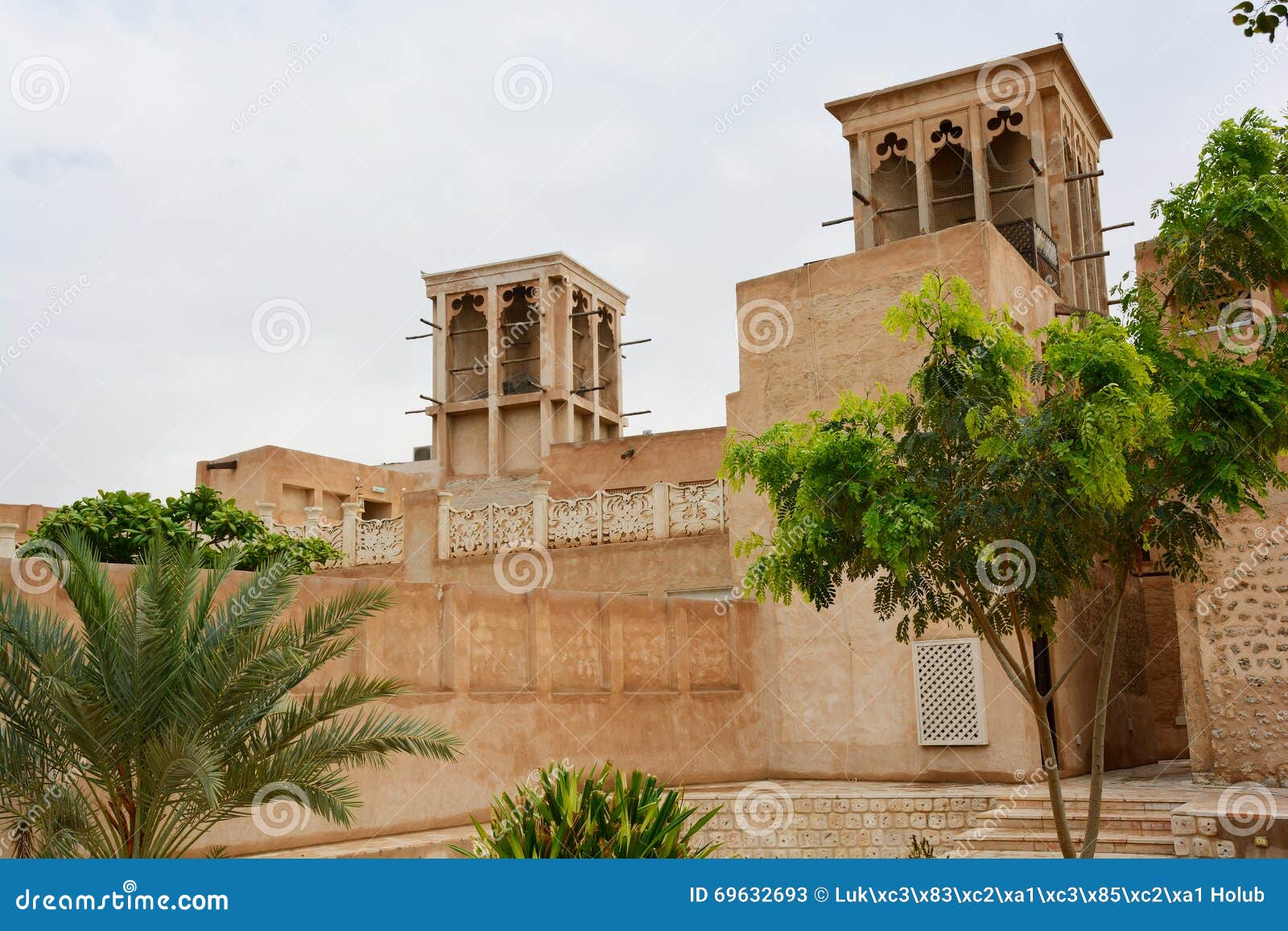 Arabian fort stock image. Image of fortress, arabia, house - 69632693