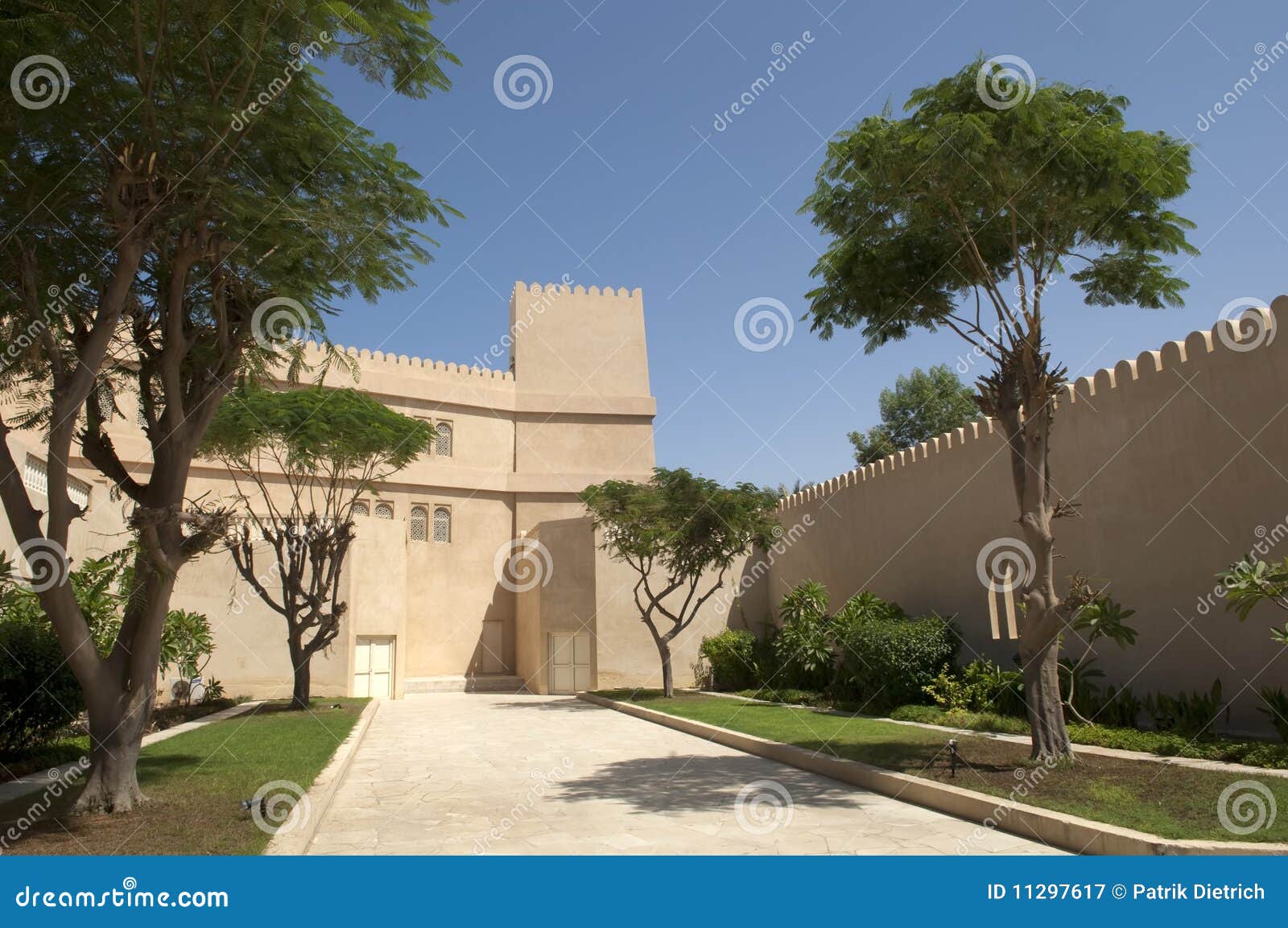 Arabian Fort in Ras Al Khaimah Dubai Stock Image - Image of fortress ...