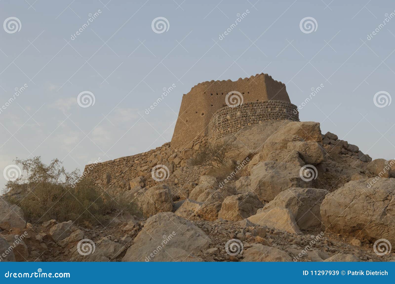 Arabian Fort in Ras Al Khaimah Dubai Stock Image - Image of hamra, arab ...